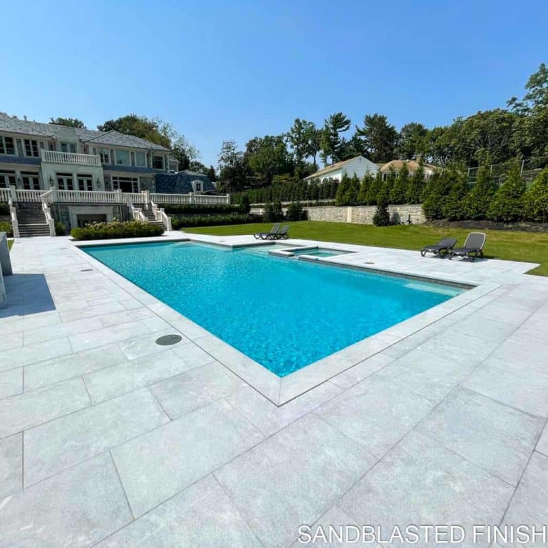 Blue Marble Pavers Sandblasted - Outdoor Natural Stone