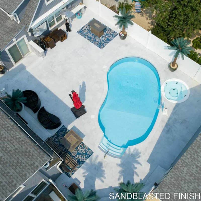 Blue Marble Pavers Sandblasted - Outdoor Natural Stone