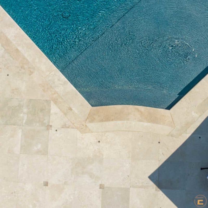 Outdoor Natural Stone Ivory Travertine Copings - NT Pavers
