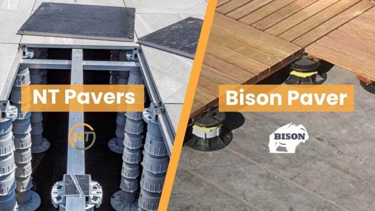 Bison Pedestal System vs NT Pavers Pedestal System