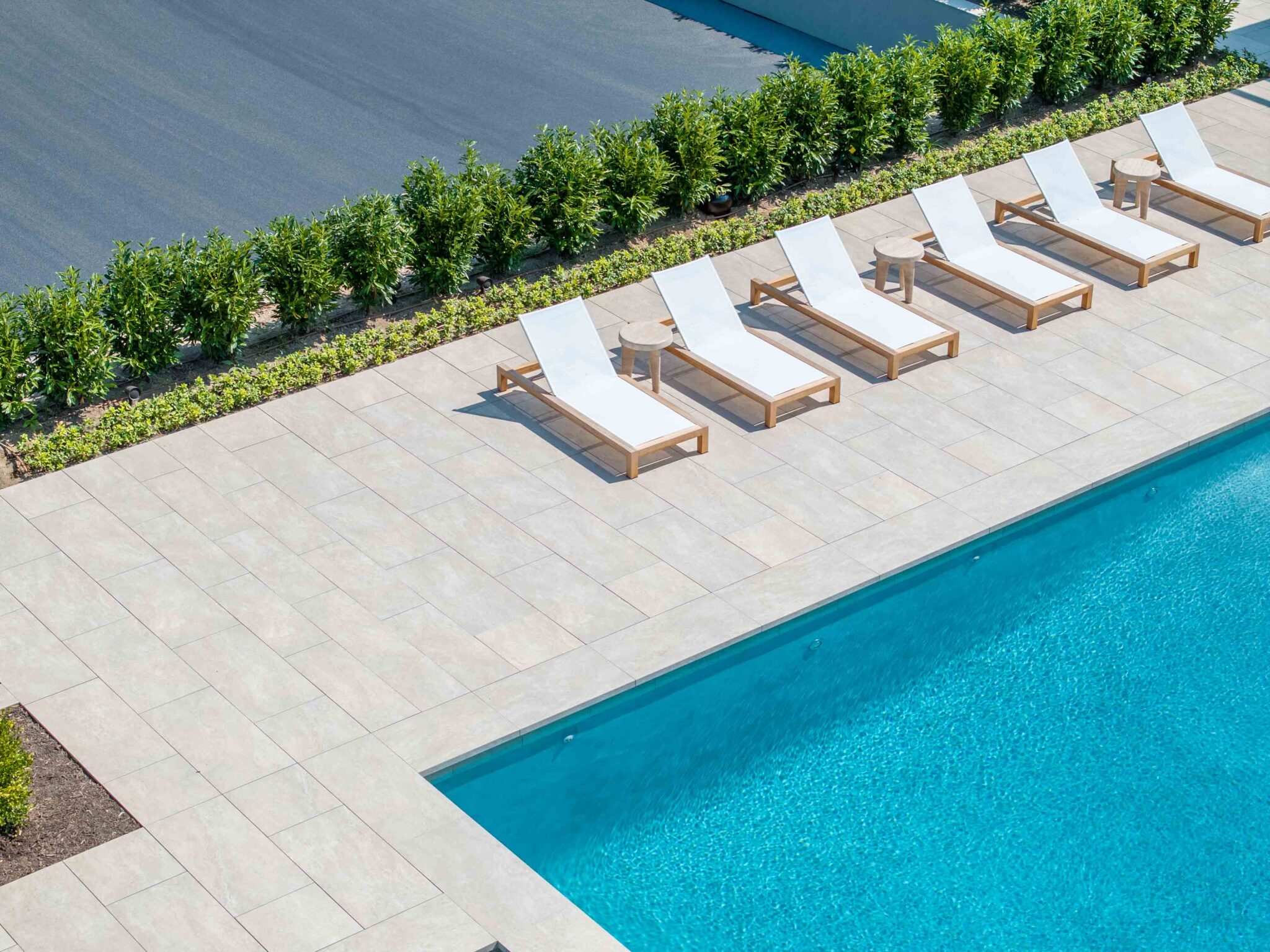 Caramel Porcelain Pavers for Pool, Spa, and Steps