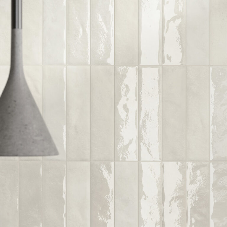Frost Veil Porcelain Brick Look Tile Backsplash - NT Pavers
